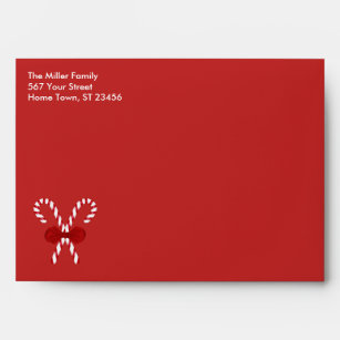 Candy Cane Envelopes | Zazzle