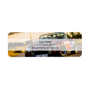 Classic Car Return Address Labels | Zazzle