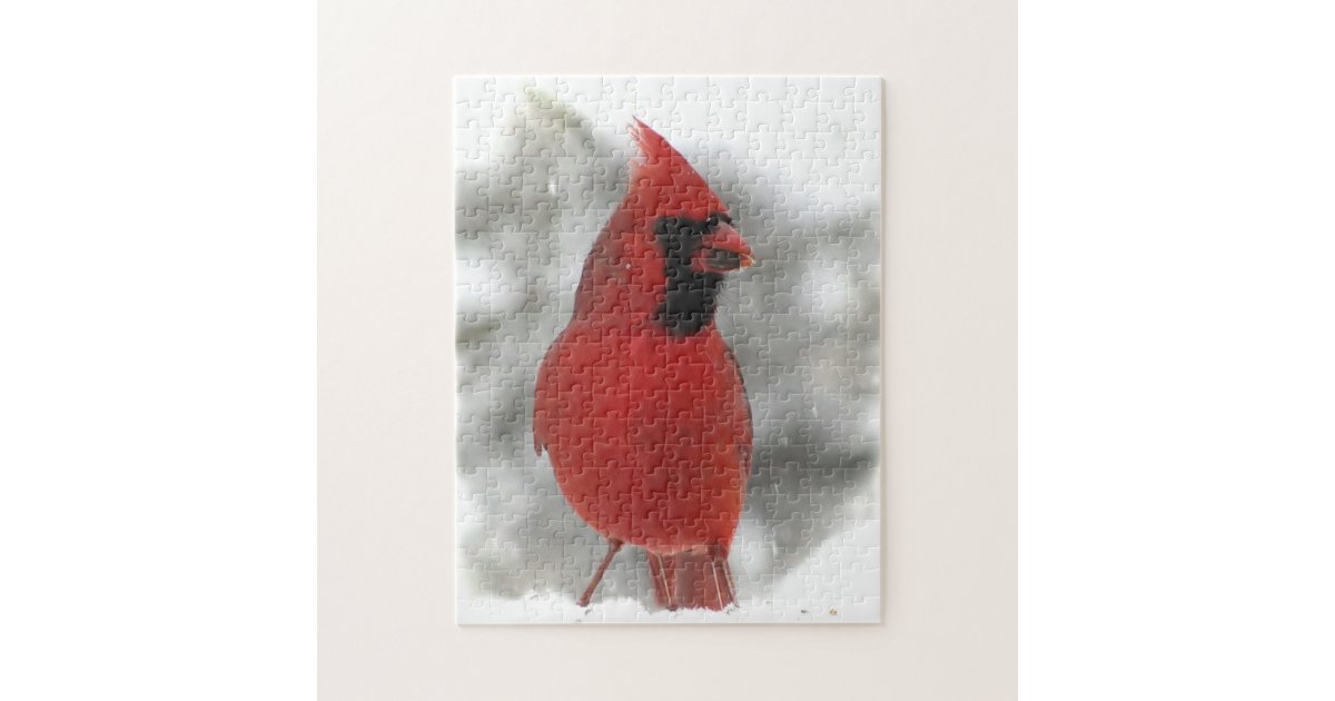 Red Cardinal Bird Animal Puzzle | Zazzle