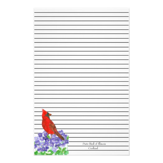 Cardinal Stationery Paper | Zazzle