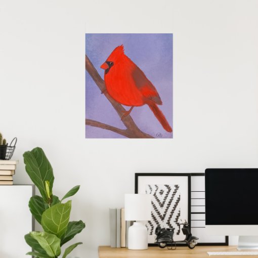 Red Cardinal Bird Poster | Zazzle