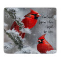 Red Cardinal Birds Angels Are Near Cutting Board | Zazzle