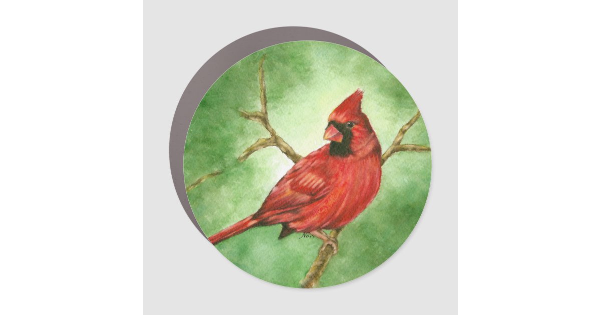 Red Cardinal Car Magnet | Zazzle
