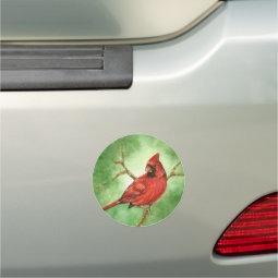 Red Cardinal Car Magnet | Zazzle