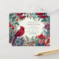 Red Cardinal Celebration of Life Funeral Memorial | Zazzle