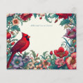 Red Cardinal Celebration of Life Funeral Memorial | Zazzle