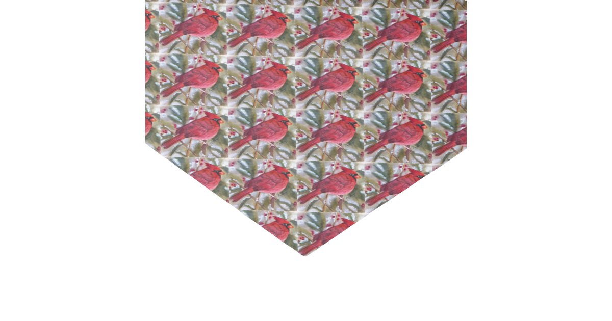 Red Cardinal Christmas Tissue Paper | Zazzle