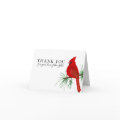 Red Cardinal Funeral Thank You Card | Zazzle