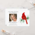 Red Cardinal Memorial Service Invitation | Zazzle