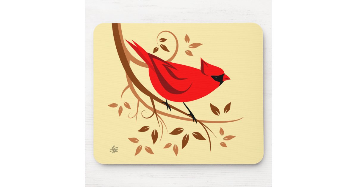 Red Cardinal Mouse Pad | Zazzle