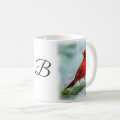 Red Cardinal Print Personalized Coffee Mug | Zazzle