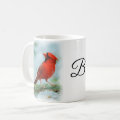 Red Cardinal Print Personalized Coffee Mug | Zazzle