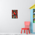 Red Cardinal, Wall Poster, Art Illustration Poster | Zazzle