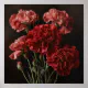 Red Carnations Flower Art Print Poster | Zazzle