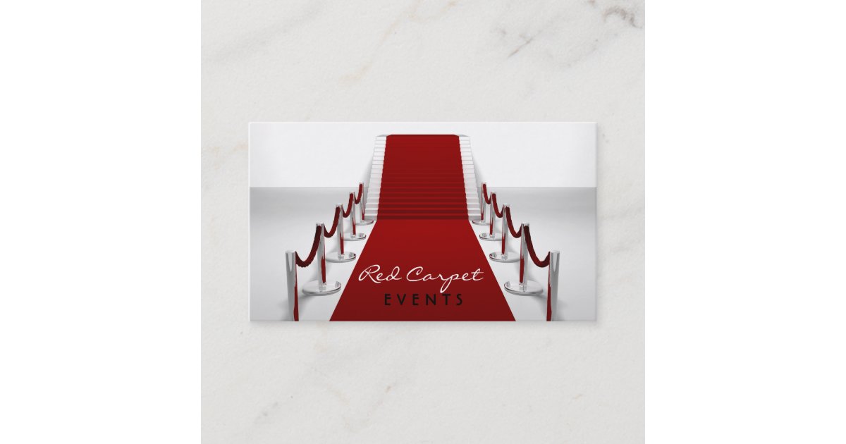 Red Carpet Business Card | Zazzle