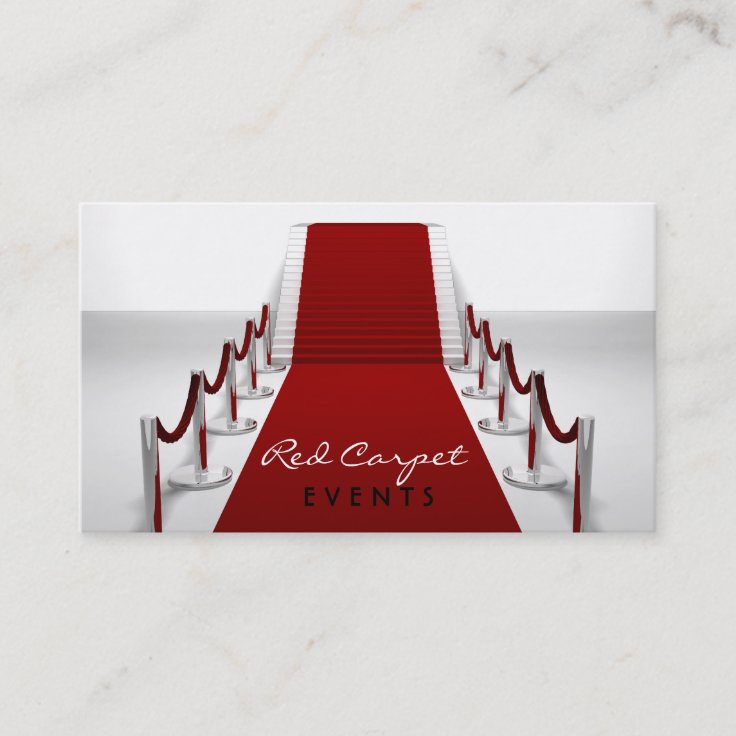 Red Carpet Business Card | Zazzle