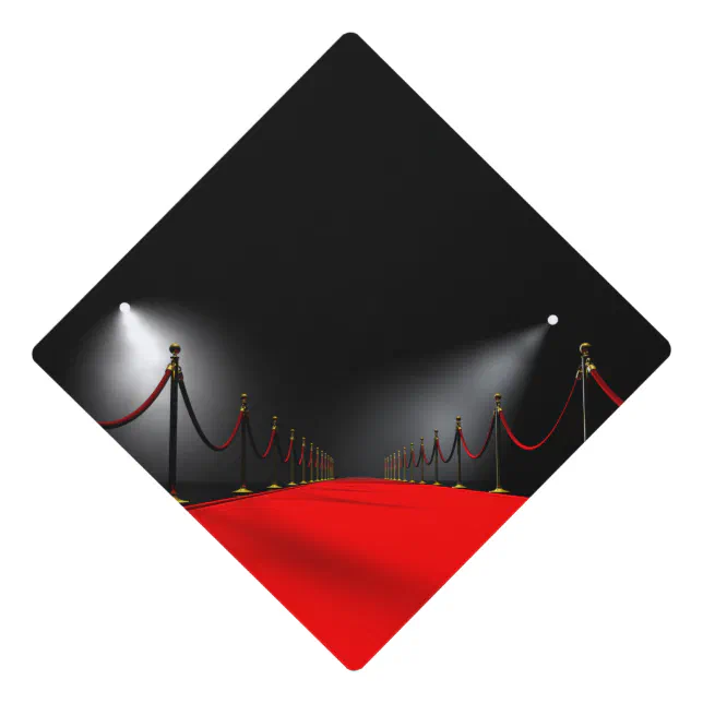 Red Carpet Graduation Cap Topper | Zazzle