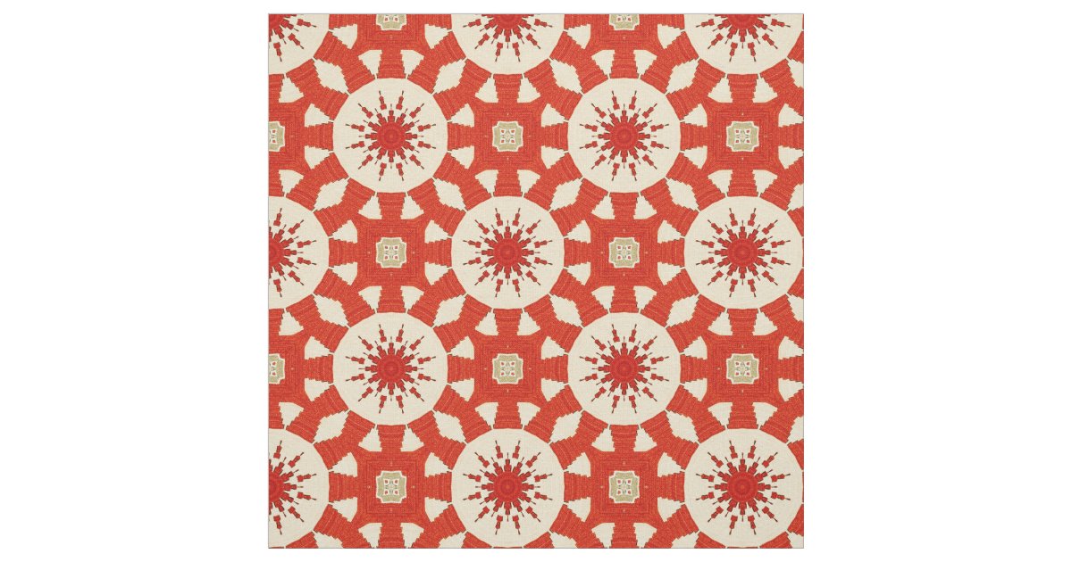 Red carpet pattern #2 fabric | Zazzle