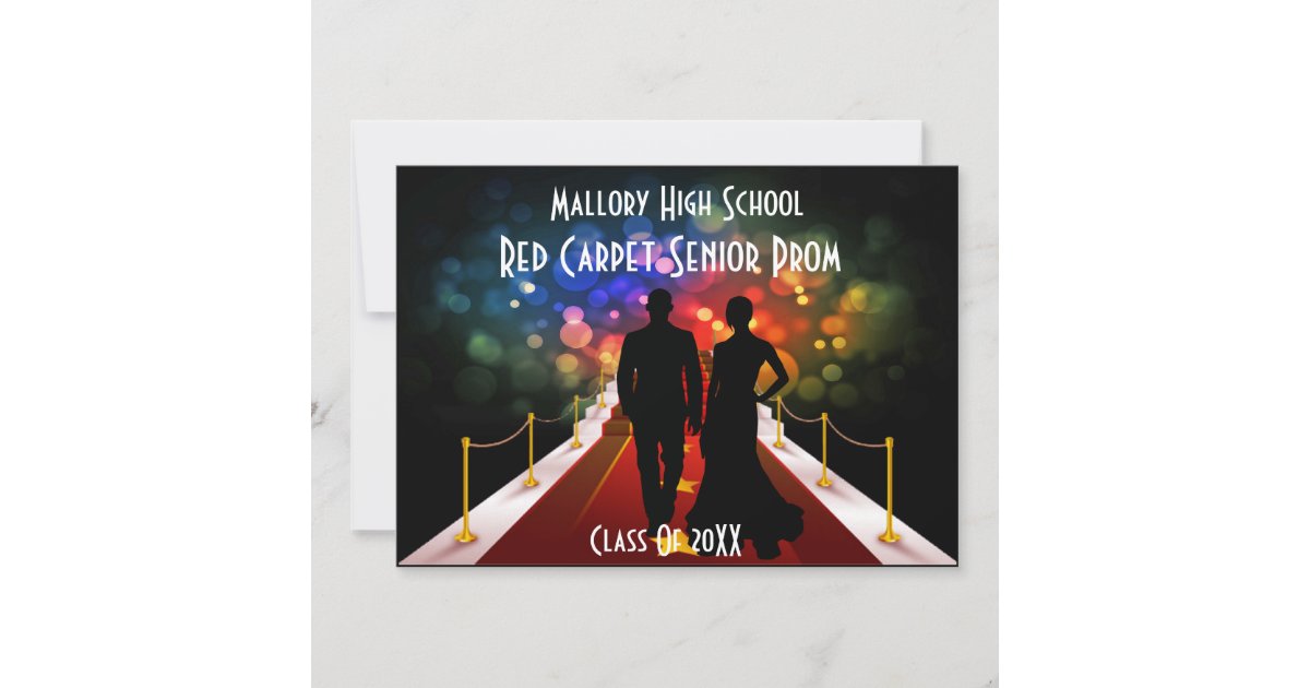 red carpet prom or event vip invitation | Zazzle