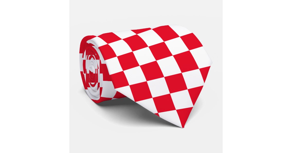 Red Checkered Tie | Zazzle