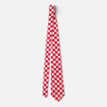 Red Checkered Tie | Zazzle
