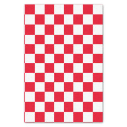 Red Checkered Tissue Paper | Zazzle