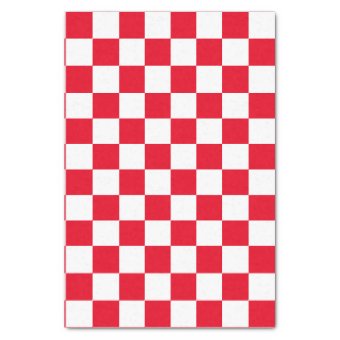Red Checkered Tissue Paper | Zazzle