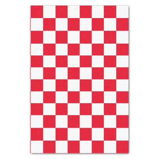 Red Checkered Tissue Paper | Zazzle