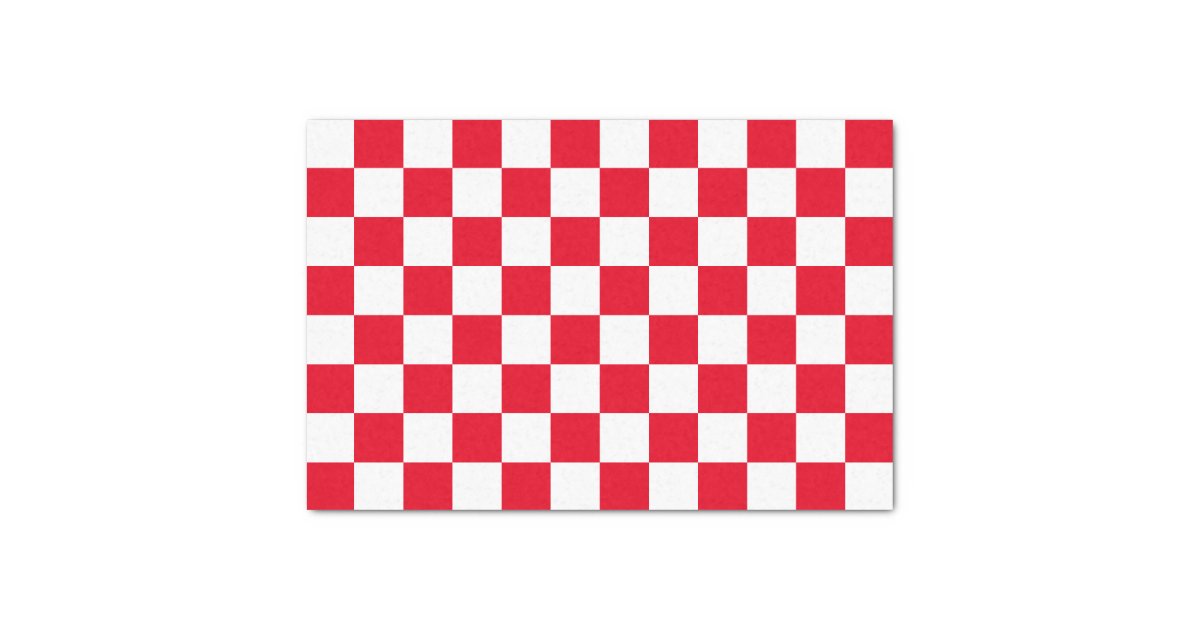 Red Checkered Tissue Paper | Zazzle