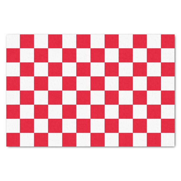 Red Checkered Tissue Paper | Zazzle.com