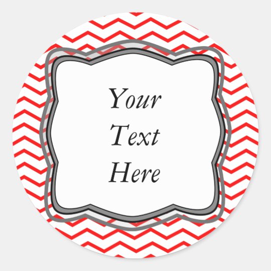 Red Chevrons Label Design | Zazzle.com