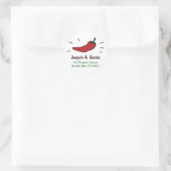 Red Chili Pepper Address Labels | Zazzle