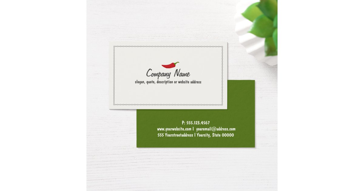 Red Chili Pepper Business Card | Zazzle.com