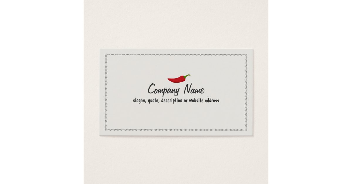 Red Chili Pepper Business Card | Zazzle.com
