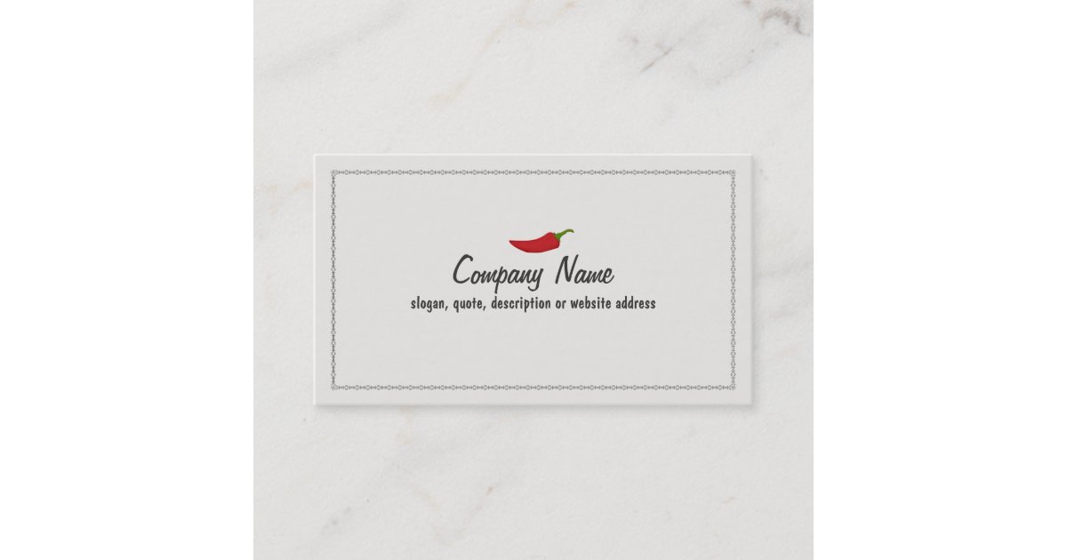 Red Chili Pepper Business Card | Zazzle