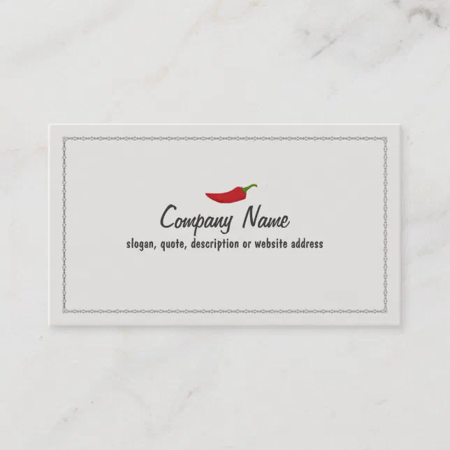 Red Chili Pepper Business Card | Zazzle