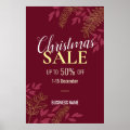 Red Christmas Business Sale Business Promotion Ads Poster | Zazzle