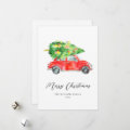 Red Christmas Car Holiday Card | Zazzle