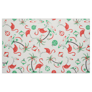 Flamingo pattern fabric | Zazzle