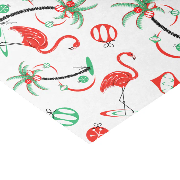 Red Christmas Flamingo Multi tissue papere Tissue Paper | Zazzle
