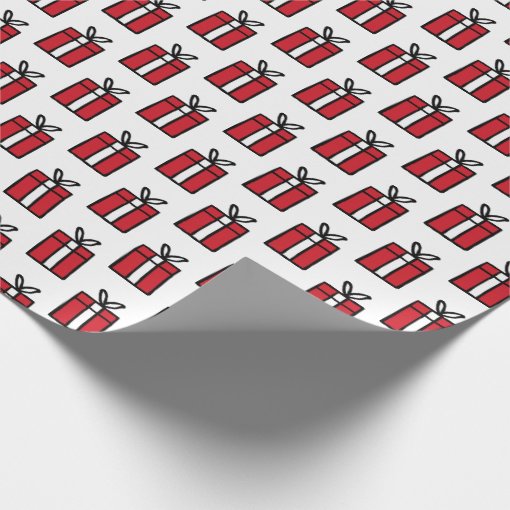 Red Christmas Gifts Holiday Wrapping Paper | Zazzle