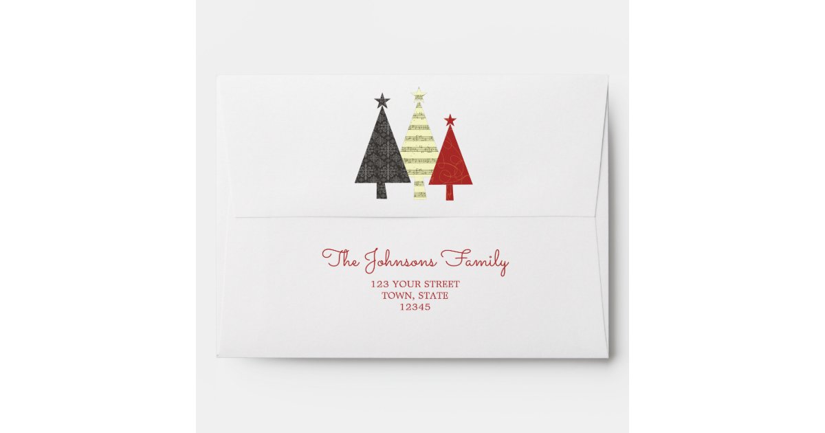 Red Christmas Holiday Envelope | Zazzle