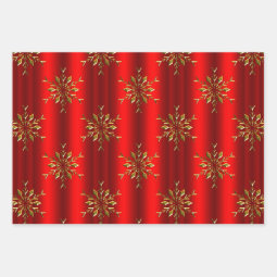Red Christmas Wrapping Paper Sheets | Zazzle