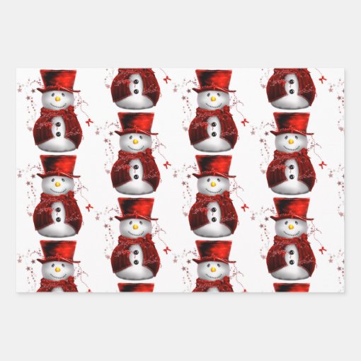 Red Christmas Wrapping Paper Sheets | Zazzle