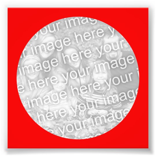 Red Circle Frame Photo | Zazzle.com