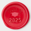 Red Class of 2025 Graduation Party Wax Seal Sticker | Zazzle