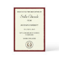 Red Classic Graduation Announcement Round Corners | Zazzle