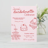 Red Cocktail Bachelorette Party Invitation | Zazzle
