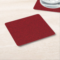 Red Color Elegant Blank Template Custom Classic Square Paper Coaster ...