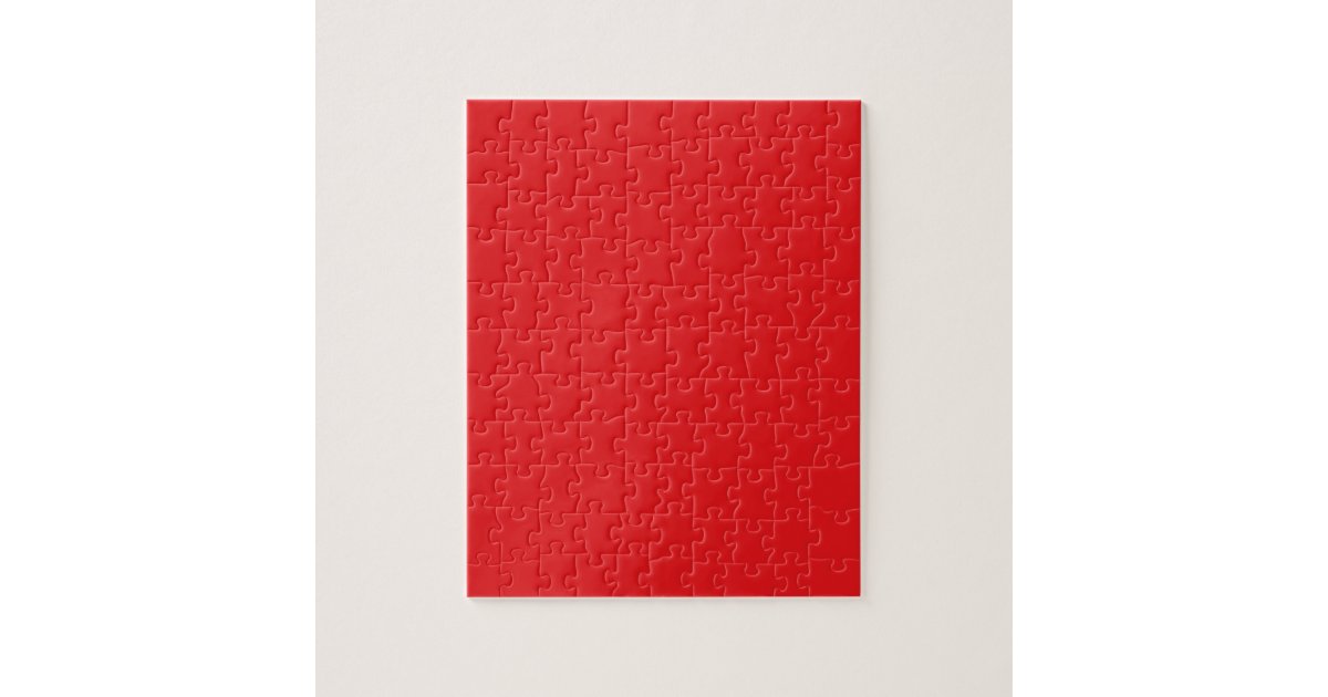 Red Color Jigsaw Puzzle | Zazzle